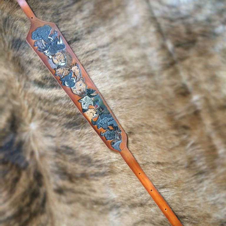 African Safari Extra Wide Gun Sling - Appaloosa Leather Inc