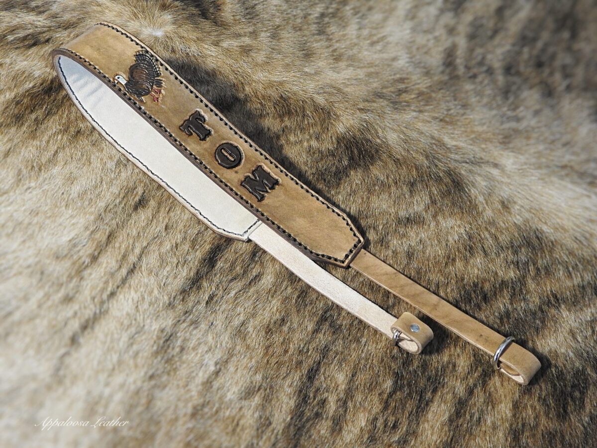 Custom Leather Game Straps and Turkey Totes - Appaloosa Leather Inc
